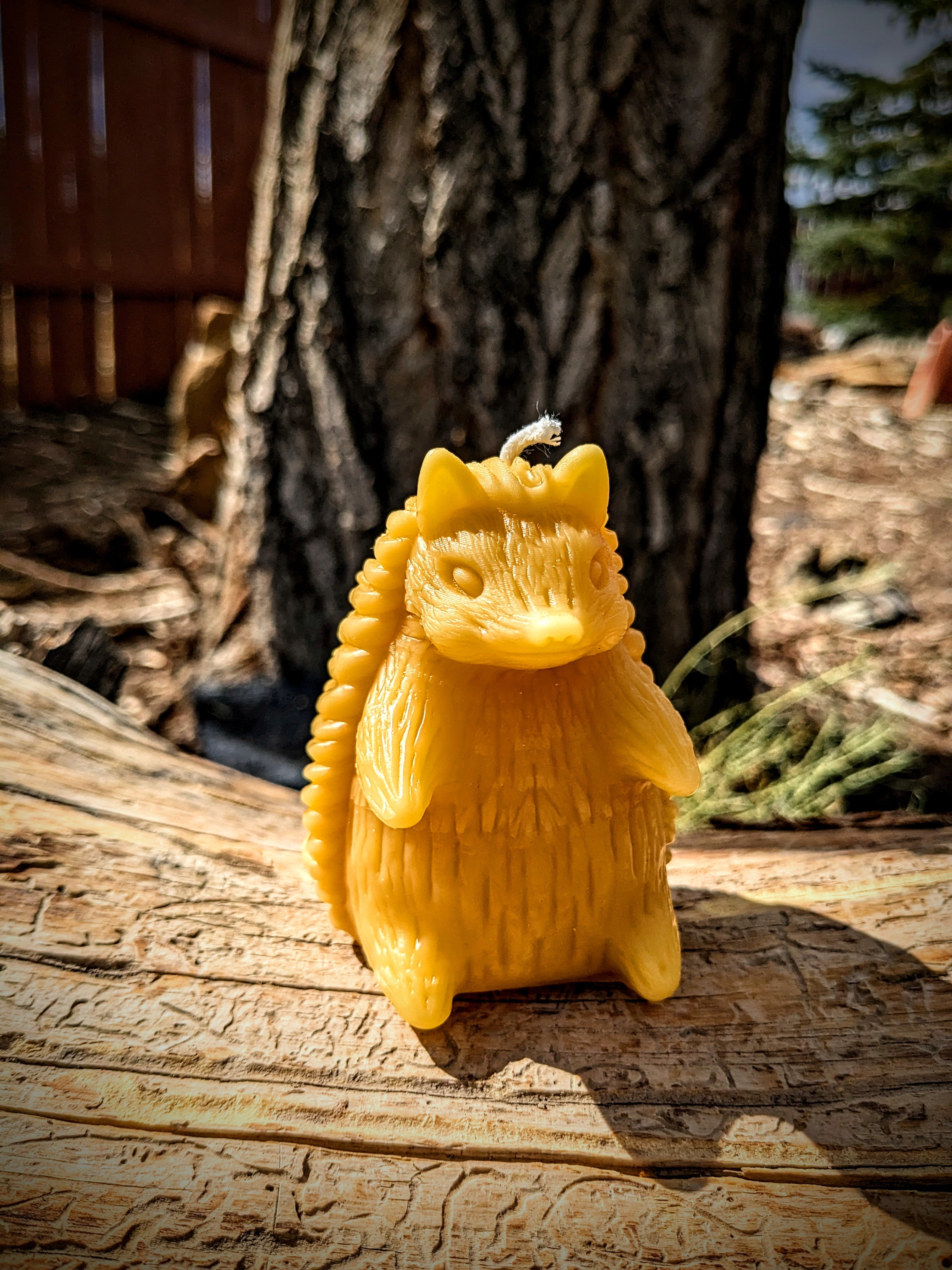 Hedgehog Candle - 100% Beeswax – Lux Christi Candle Company